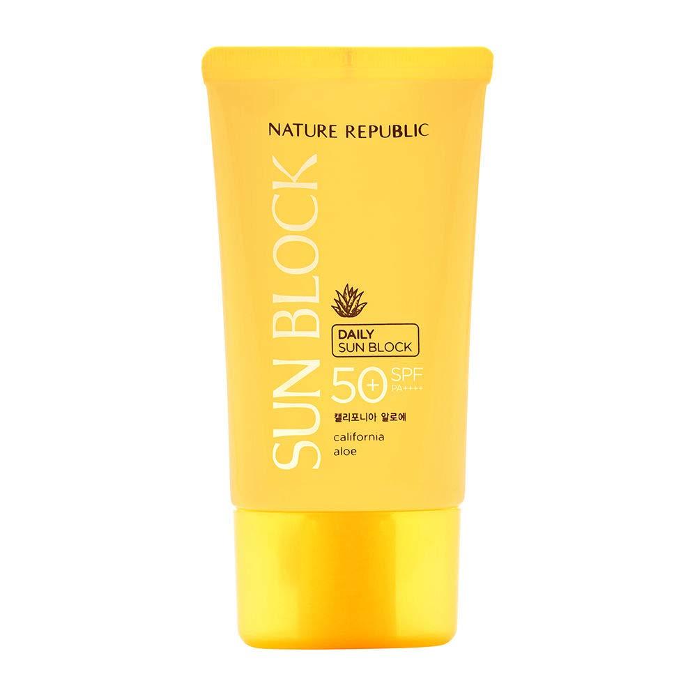 NATURE REPUBLIC California Aloe Daily Sun Block SPF50+PA++++ | Broad ...