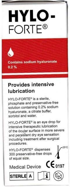 HYLO Forte - Double Pack - Preservative Free Lubricating Eye Drops ...