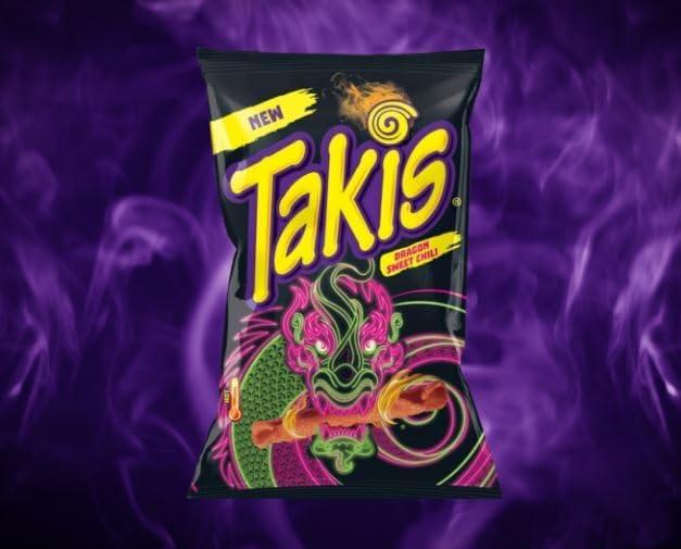 Buy 3x92g Takis Dragon Sweet Chili Tortilla Chips - Sweet Hot Chili ...