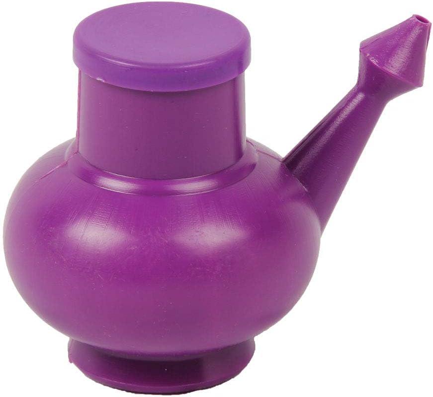 Yoga-Mad Genie Neti Pot Purple 240ml with Lid for Jalaneti | Dishwasher ...