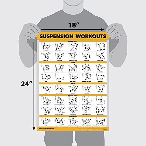 QuickFit 2 Pack Suspension Workout Posters - Volume 1 & 2 - Laminated ...