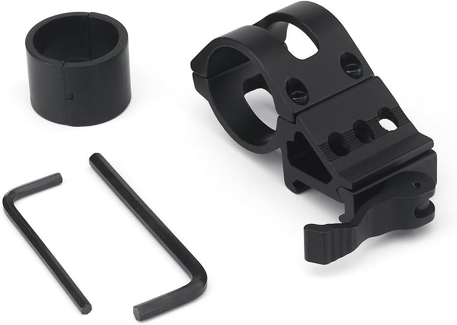 ALONEFIRE Offset Flashlight Mount for Picatinny Rail - Tactical LED ...