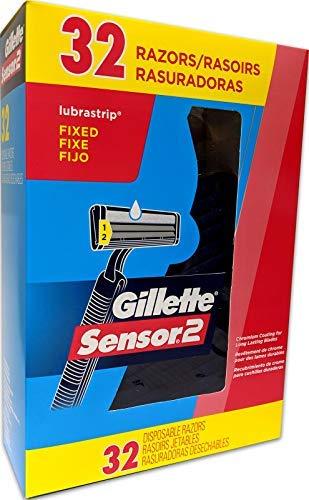 Gillette Sensor2 Fixed Razors 32 Count - Smooth Shave Essentials | Buy ...