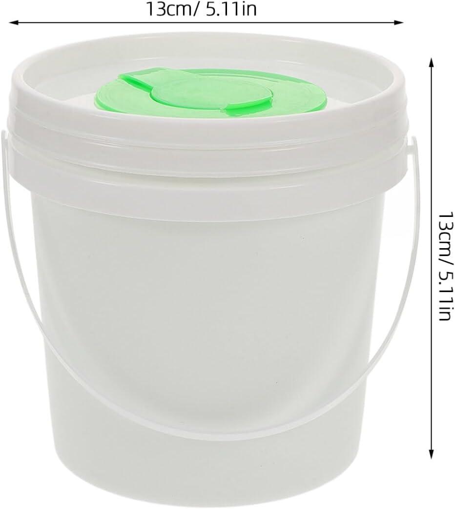 Luxshiny 5L Cleaning Hill Organizer Bucket with Lid & Wet Wiper Roller ...