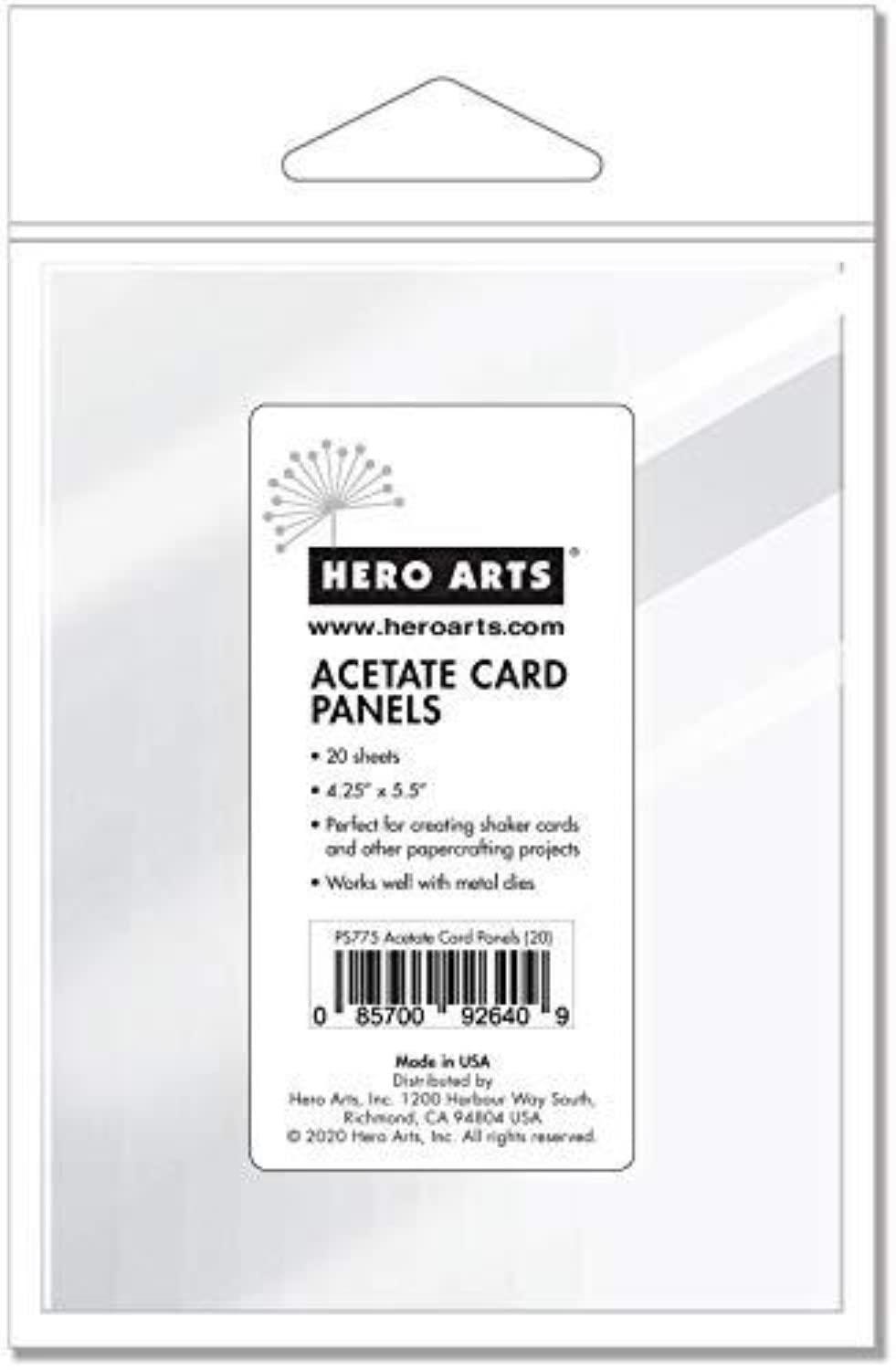 Hero Arts PS775 Clear Card Panels 4.25 x 5.5 - Specialty Paper for ...