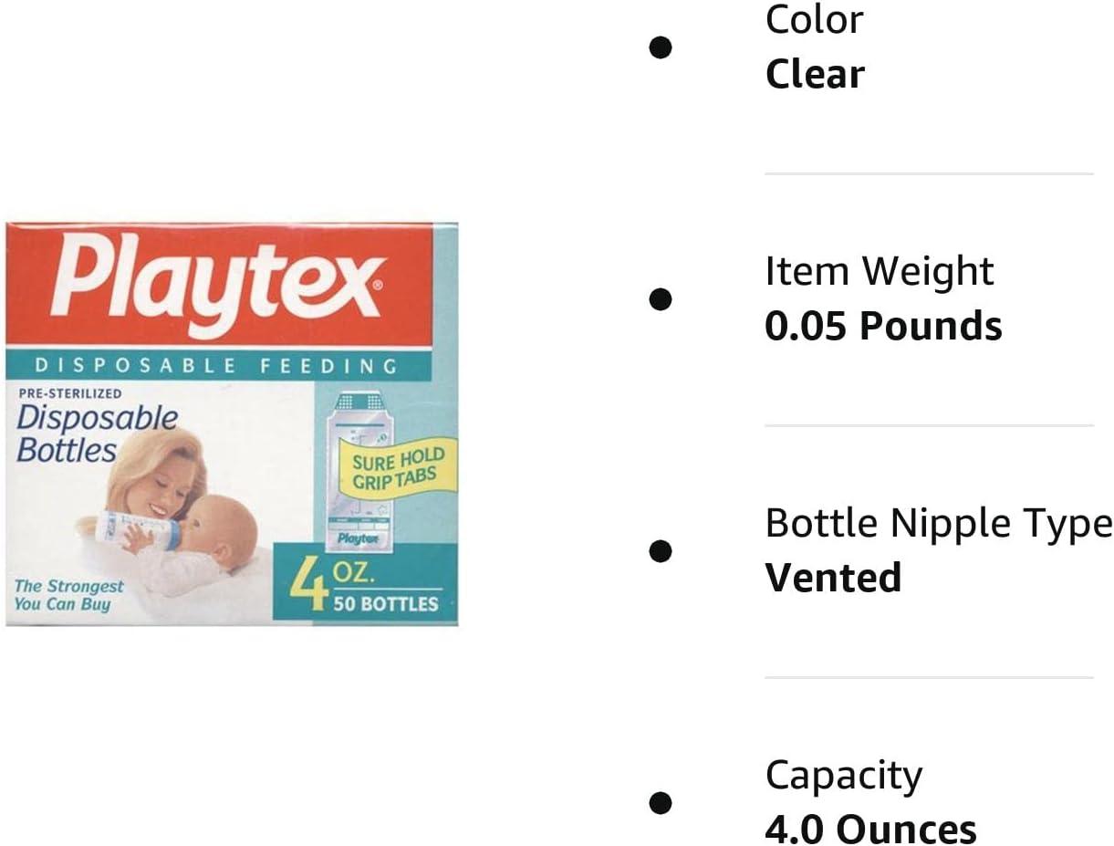 Playtex ULTRASEAL Disposable Baby Bottle Liners 4oz | Leak-proof Bottle ...