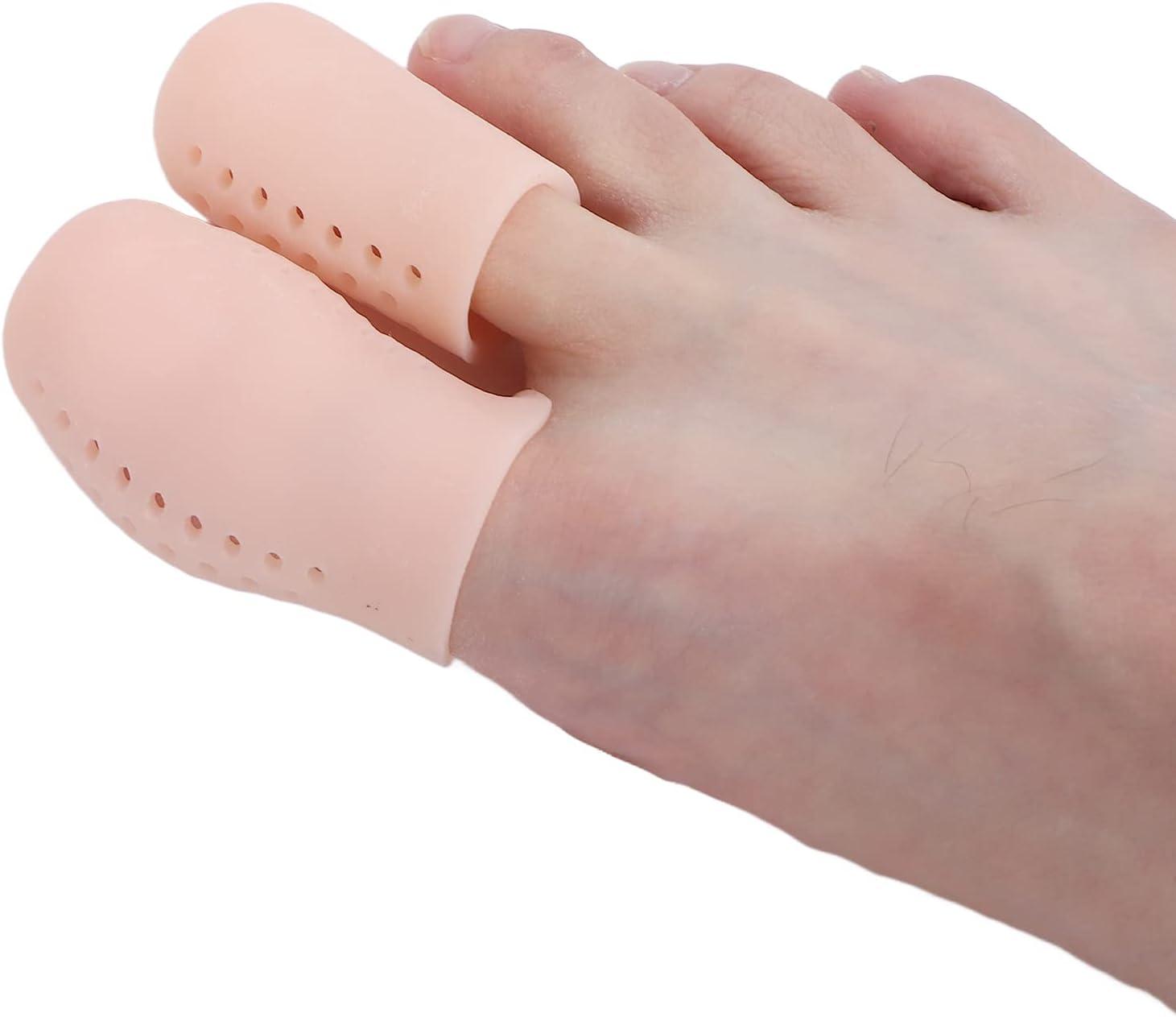 8 Pairs Gel Toe Caps for Big Toe - Toe Protectors for Blister, Corn ...