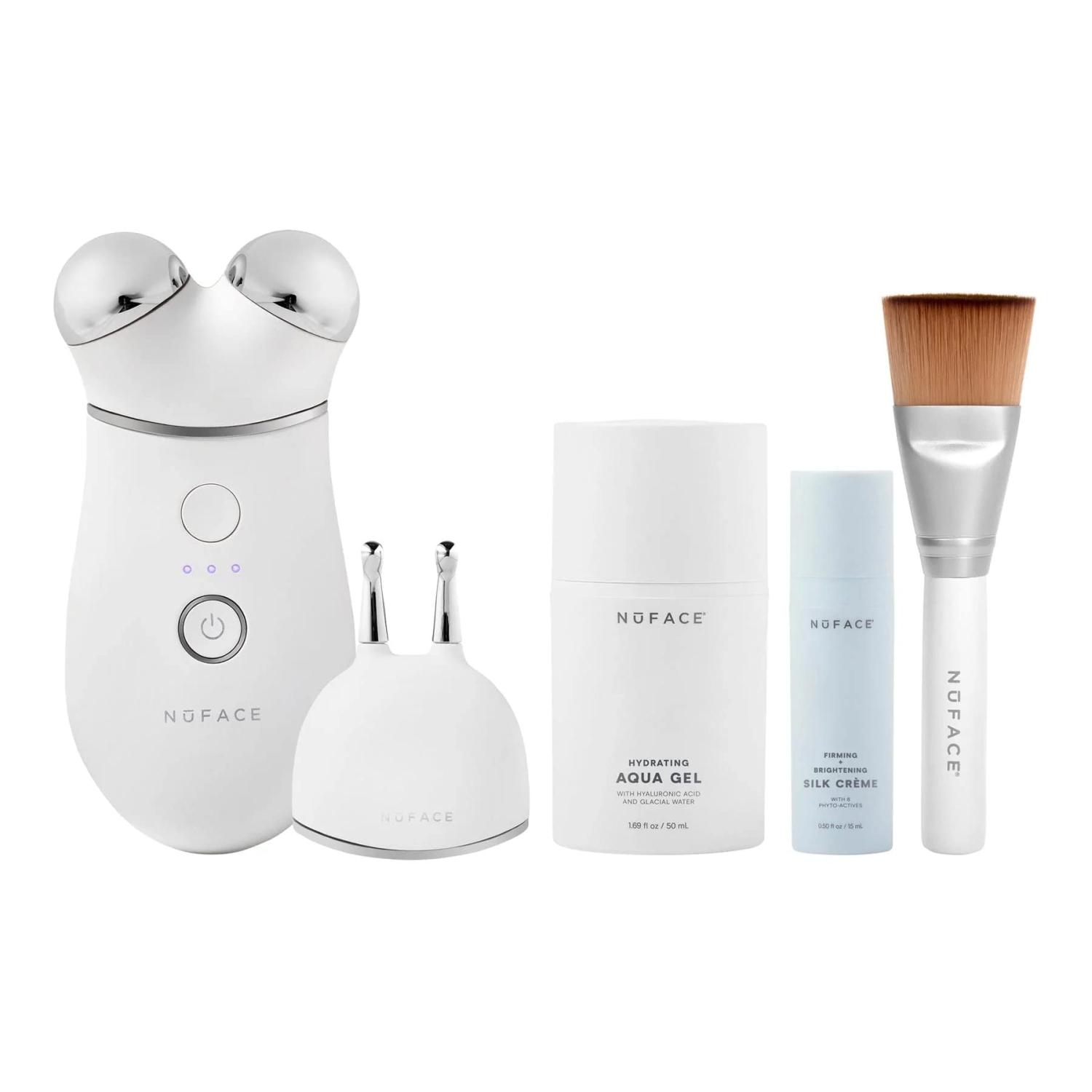 NuFACE TRINITY+ Microcurrent Facial Toning Device with Lip & Eye ...