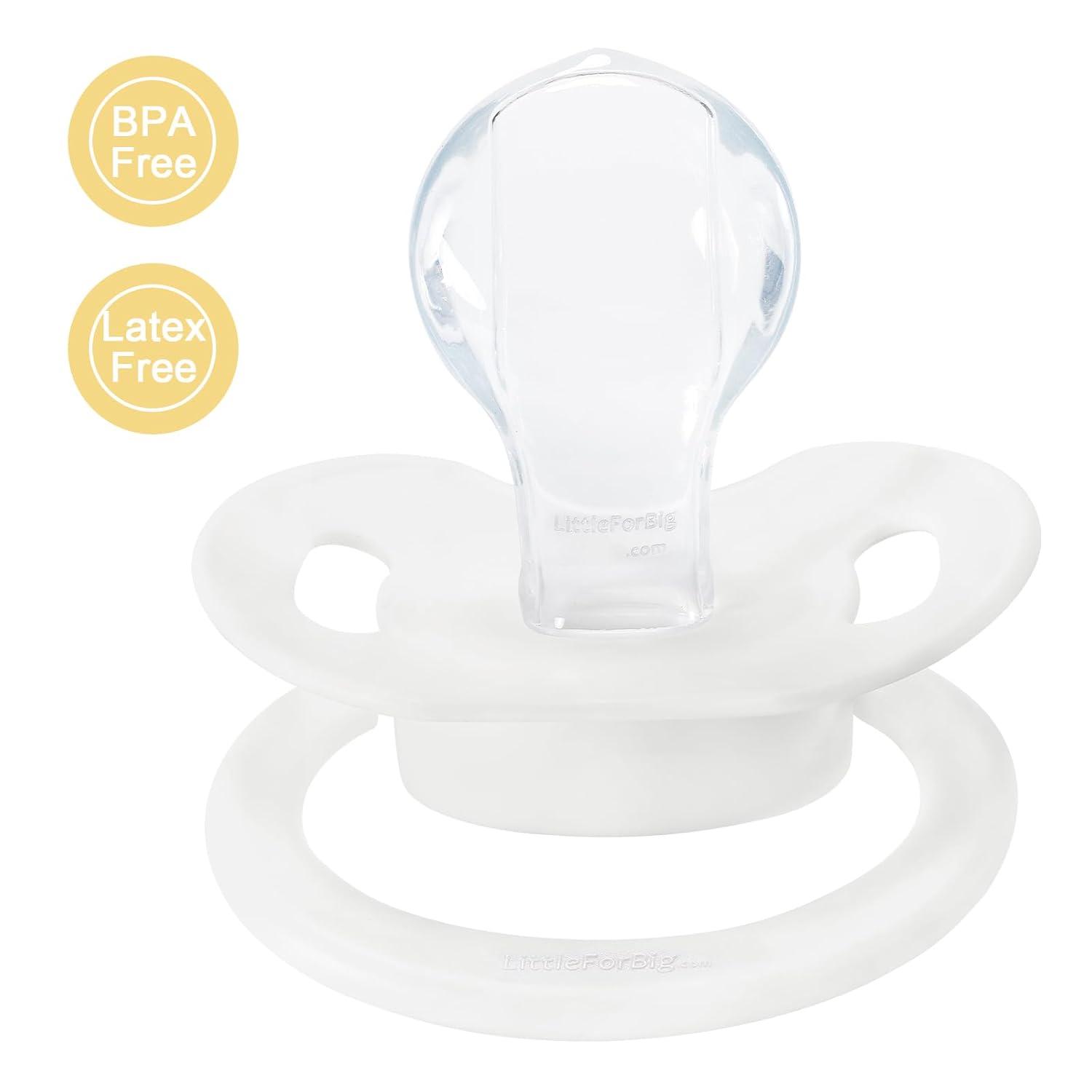 LittleForBig Large Shield Pacifier II - Adult Size Baby Giraffe Pattern ...