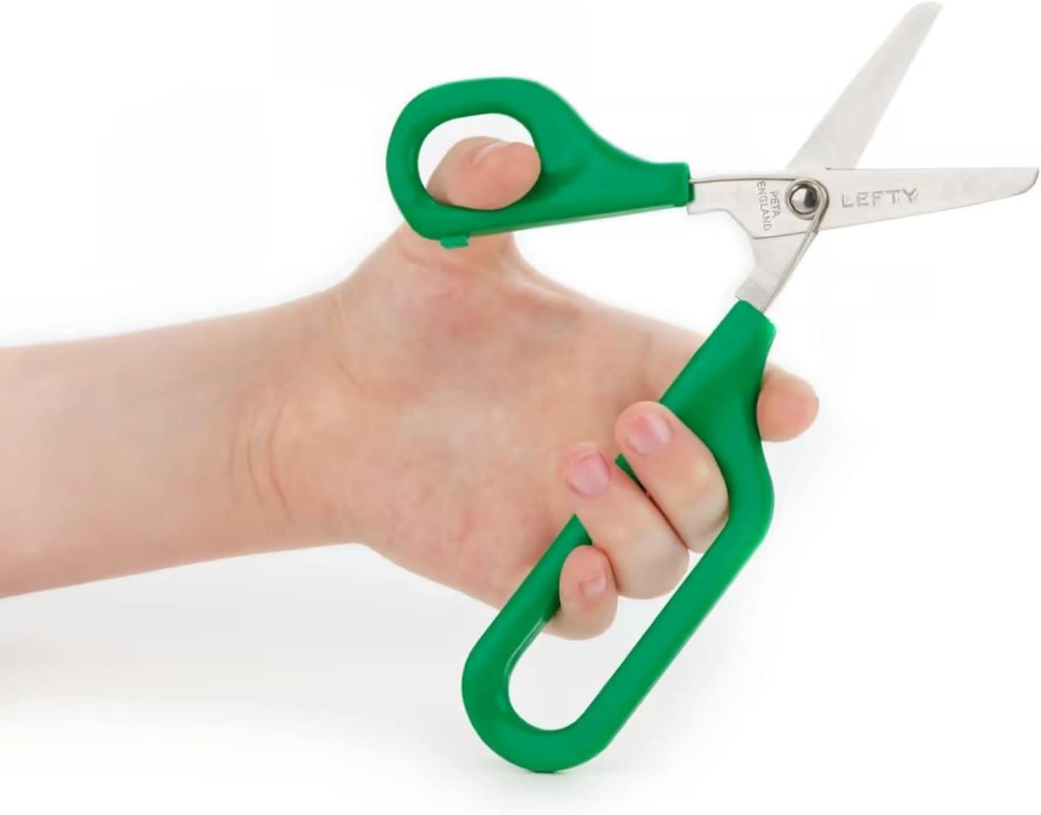 PETA Easi-Grip Children's Left Handed Long Loop Scissors - Stainless ...