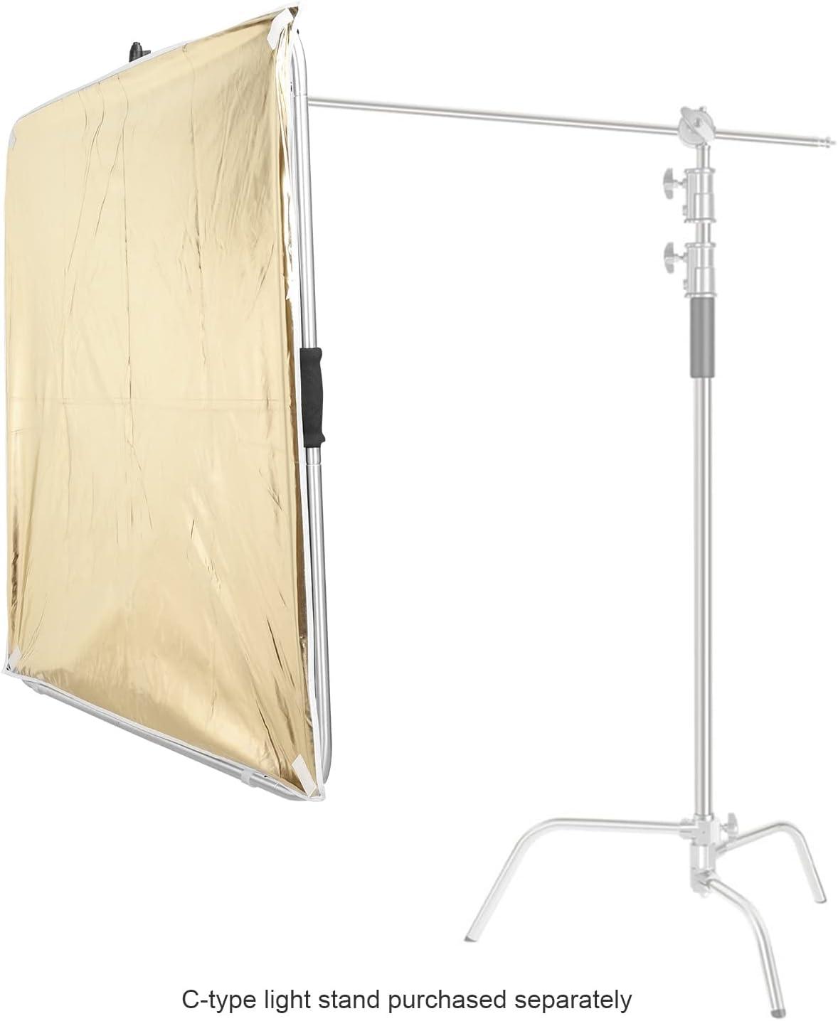 Fomito 39x39 inch Portable Hand-held Scrim Flag Light Reflector Panel ...
