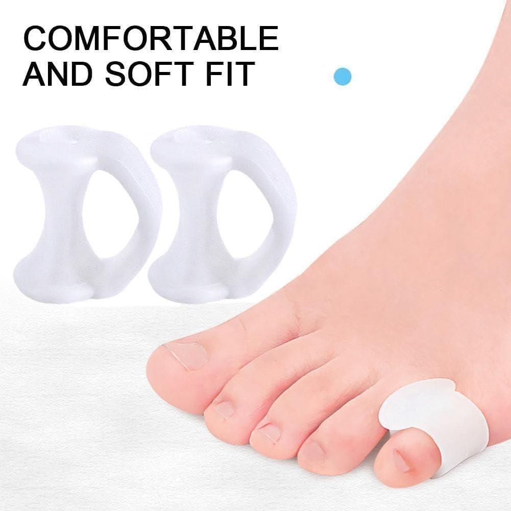Cikiki White Silicone Toe Separators | Bone Ectropion & Valgus Care ...