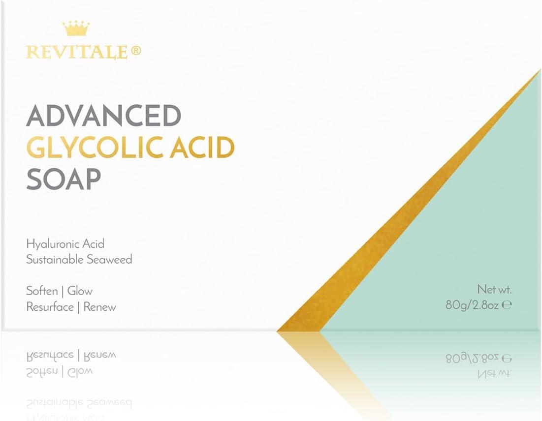 Revitale Advanced Glycolic Acid Soap - Exfoliating Cleanser for Smooth ...