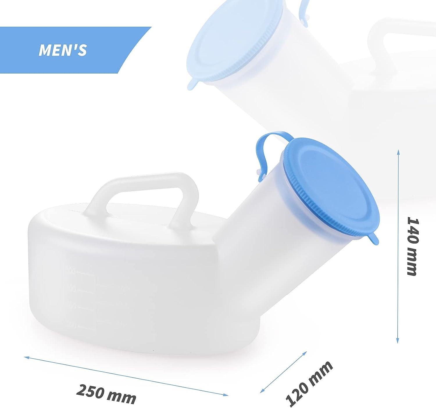AWOKEN Urinals for Men Pee Urinal Bottle 800ml Spill Proof Lid Urinary ...