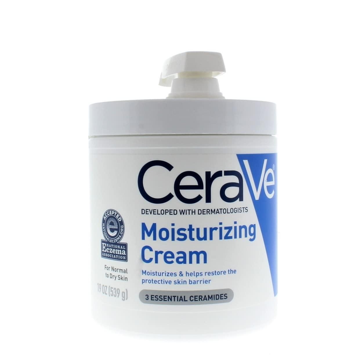 CeraVe Moisturizing Cream with Hyaluronic Acid 19 oz - 2 Pack with Pump ...