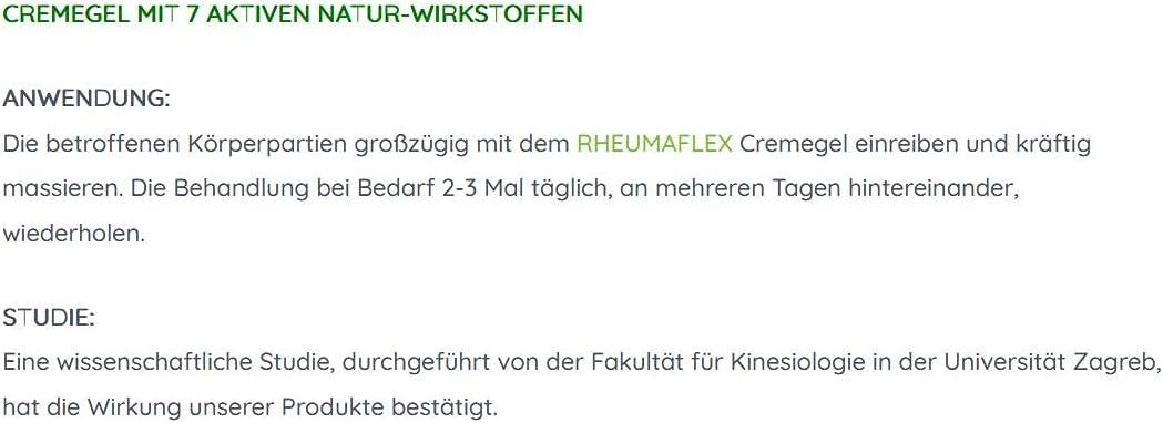 Shop RHEUMAFLEX Cream Gel | 7 Natural Ingredients for Pain Relief ...