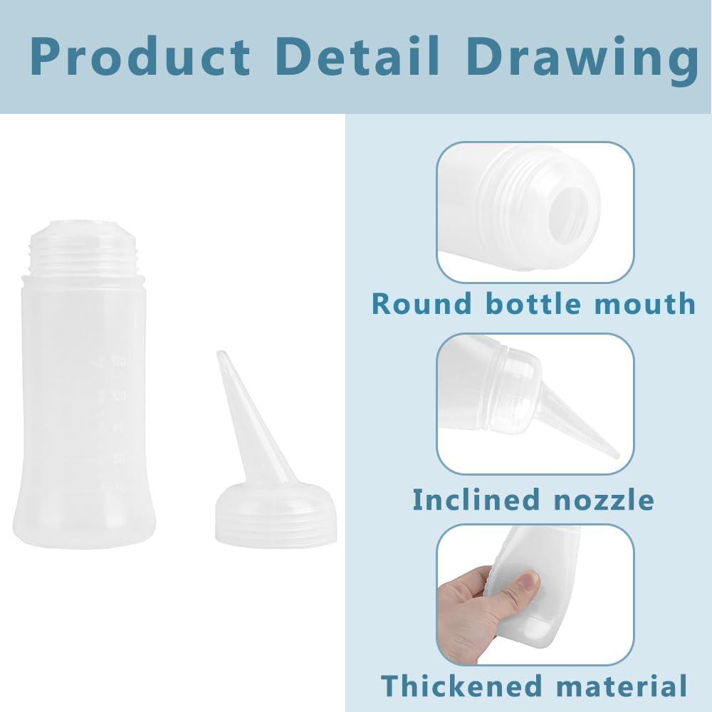 NOUYAGOV 2 Packs Angle Applicator Bottle Hair Oil Applicator 120ml ...