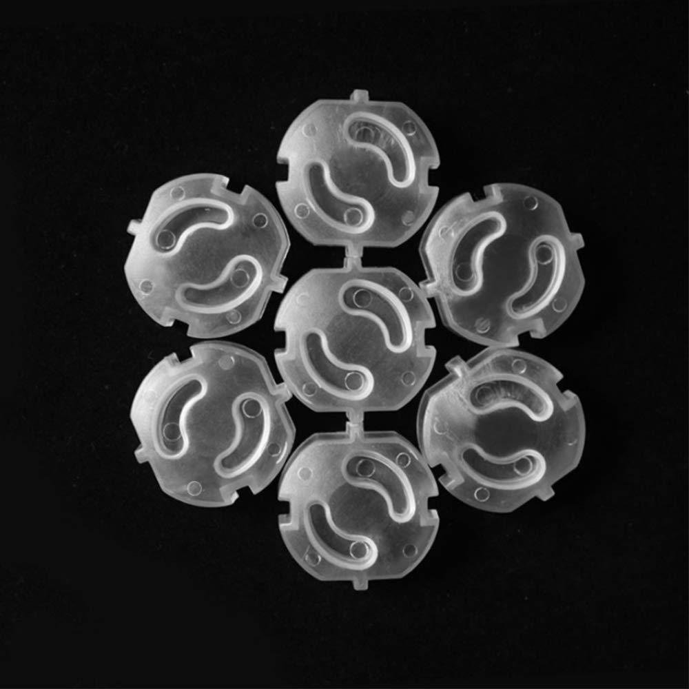 Child Safety Socket Lock - 20 Transparent Socket Protectors - Baby Plug ...