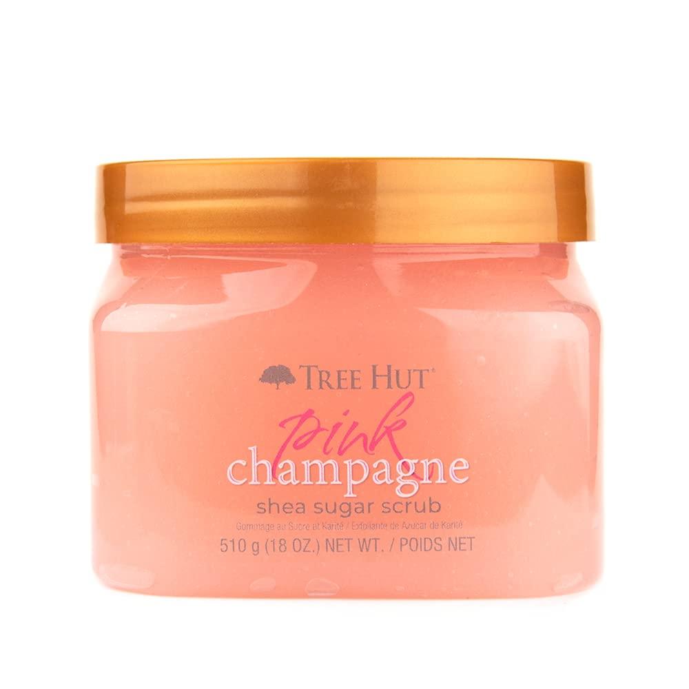 Tree Hut Pink Champagne Shea Sugar Scrub 18 Oz | Exfoliating Body Scrub ...