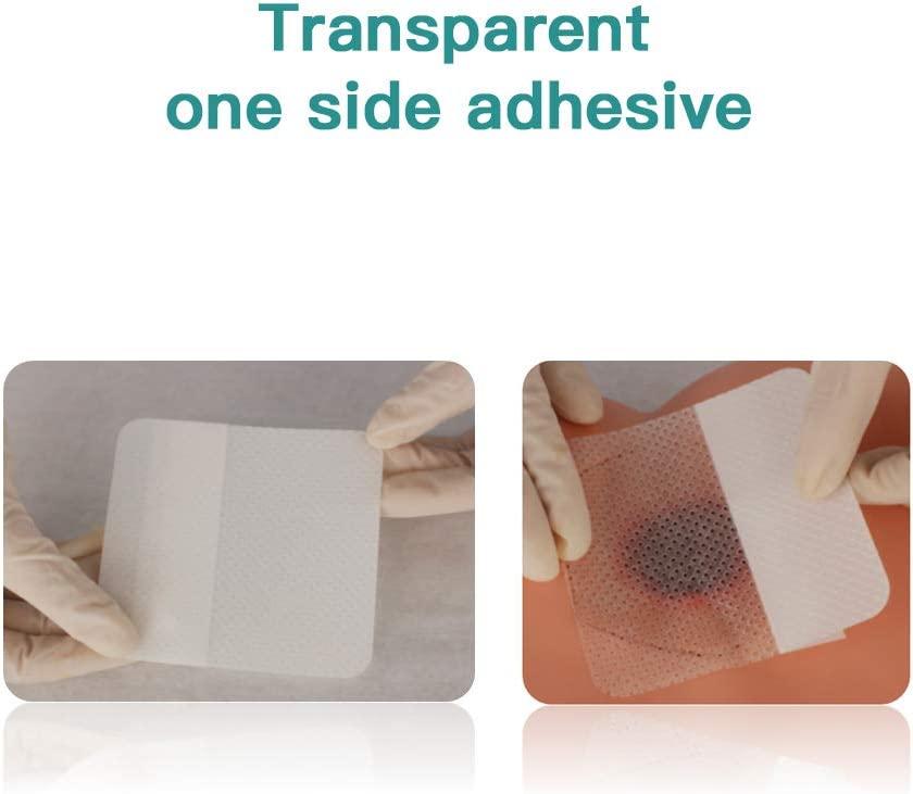 Dimora Silicone Wound Contact Layer Transparent Dressing Pads 3x4in ...