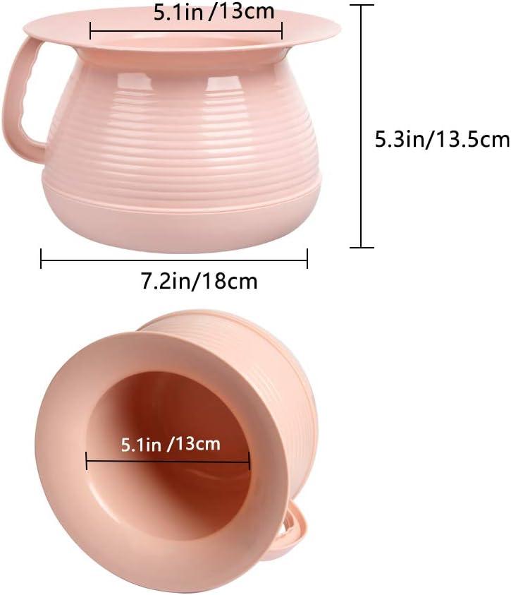 OOCOME Chamber Pot Bedpan Urinal Bottle - Pink Kids, Women, Men Urine ...