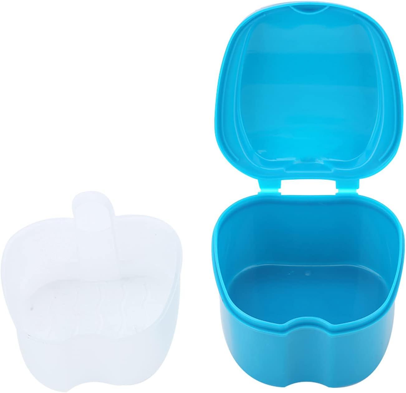 Buy Verdant Touch Denture Container | Light Blue Storage Box with ...