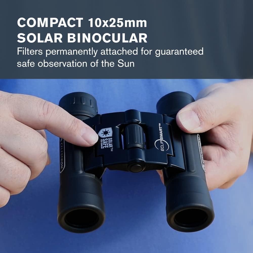 Celestron EclipSmart 10x25 Solar Eclipse Binoculars - ISO 12312-2 Compliant | Buy Now with ...