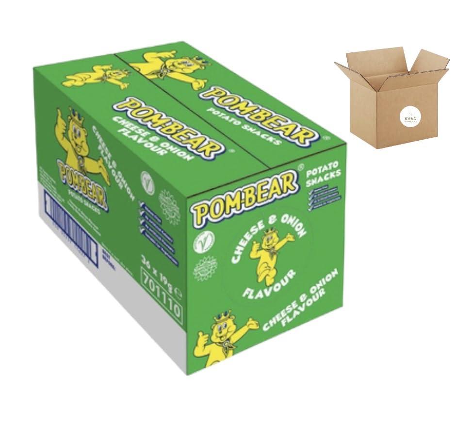 Pom-Bear Crisps Potato Chips 36 X 19G Full | KV&C BRANDED BOX | (Cheese ...
