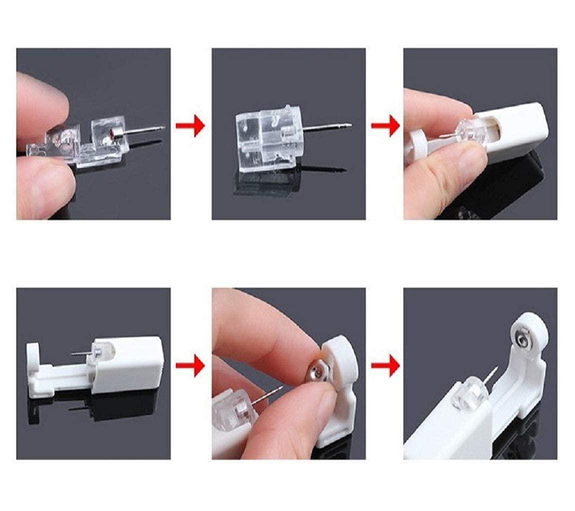 Prgislew 6 Pack Self Nose Piercing Kit - Disposable Nose Piercing Gun ...