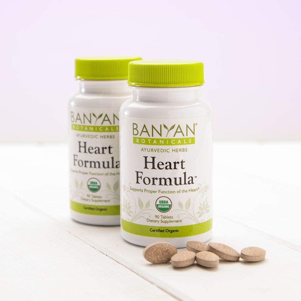 Banyan Botanicals Heart Formula Tablets - USDA Organic - 90 Tablets ...