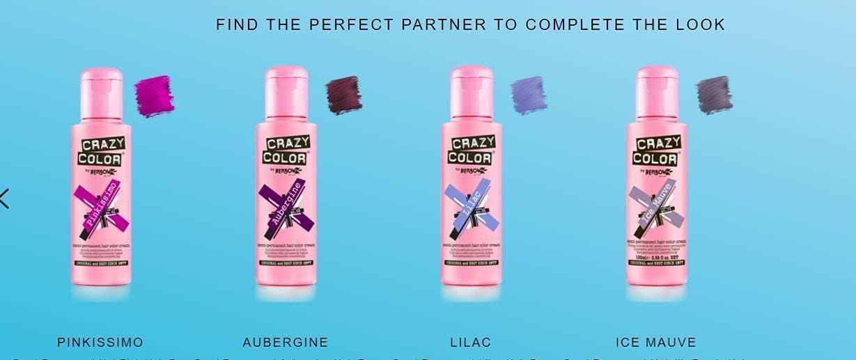 Renbow Crazy Color Lavender Semi-Permanent Hair Dye 100ml - Pack of 1 ...