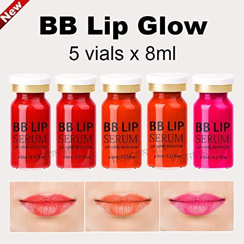 BB Lip Glow Ampoule Serum Starter Kit - Moisturizing Lip Gloss, BB Cream & Pigment Color for ...
