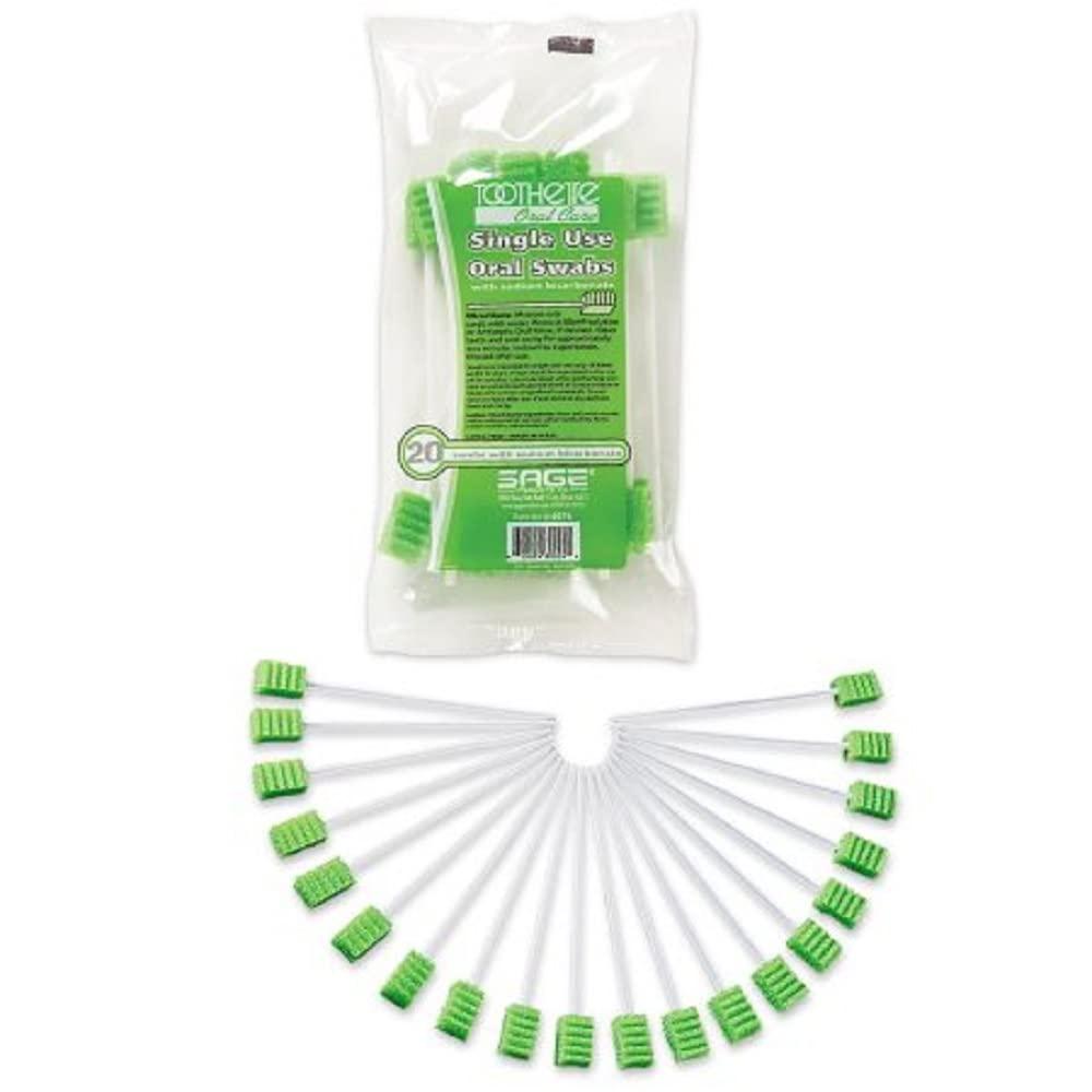 Stryker Sage Toothette Plus Oral Swabs - Disposable Dental Swabs with ...