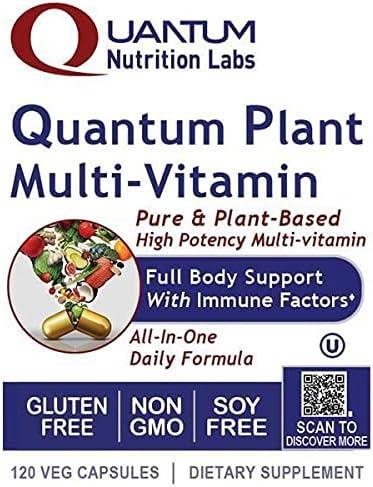 Quantum Plant Multi-Vitamin | Immune Support | Vegan, Gluten-Free, Non ...