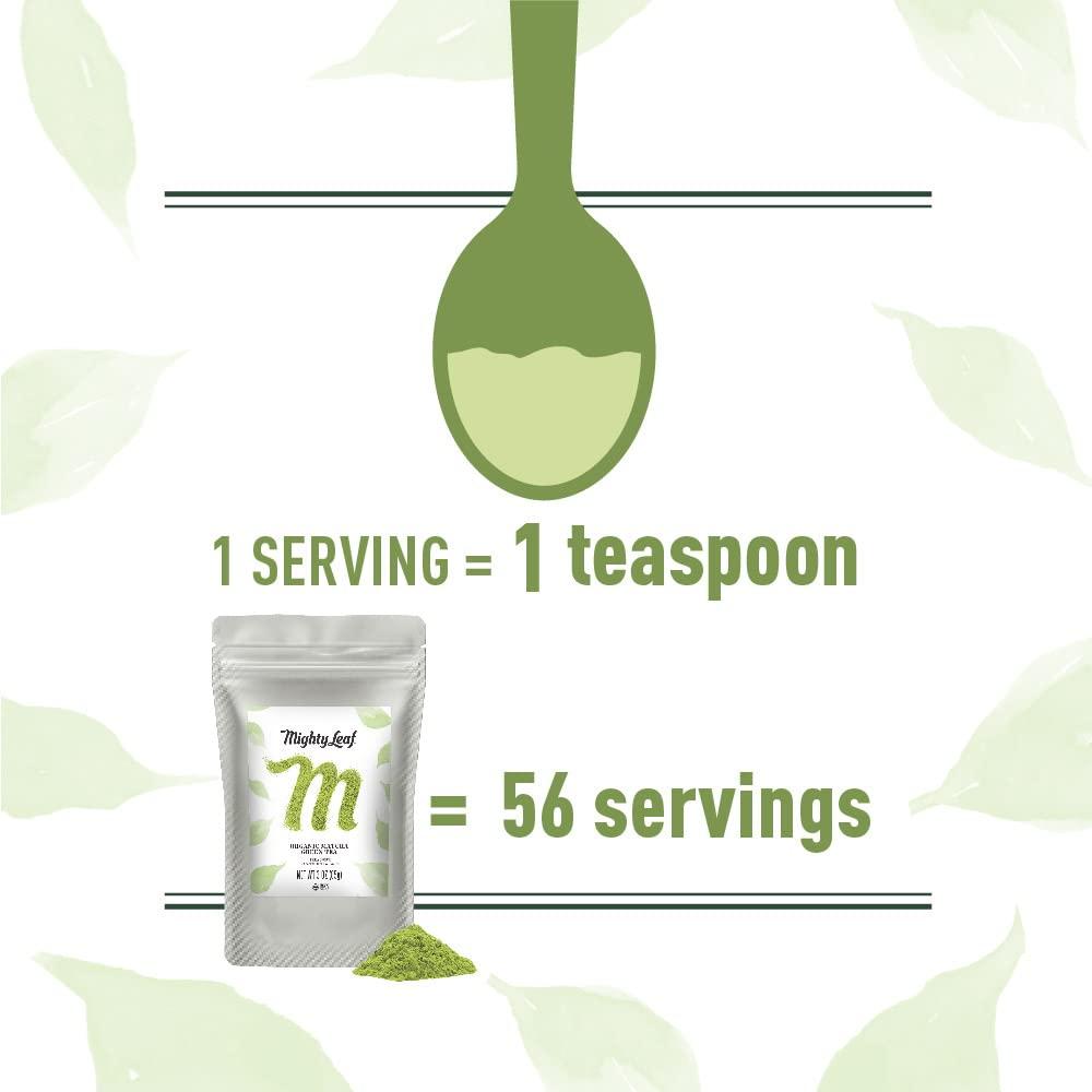 Mighty Leaf Tea Organic Matcha Green Tea Powder - 3oz Bag | 100% ...
