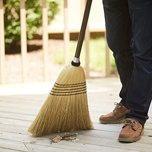 O-Cedar Heavy Duty Corn Broom - Commercial-Grade Indoor and Outdoor ...