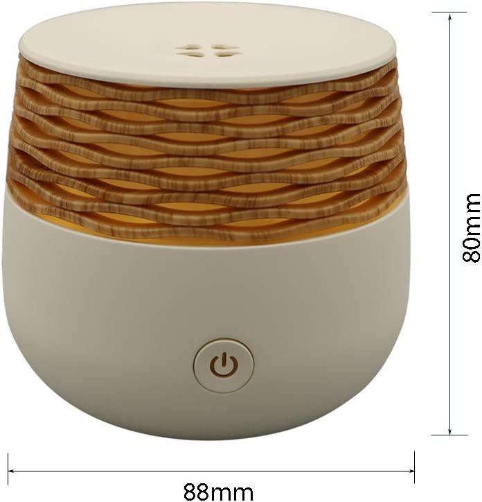 Mini Wood Grain Essential Oil Diffuser - 30ml Portable Aromatherapy ...