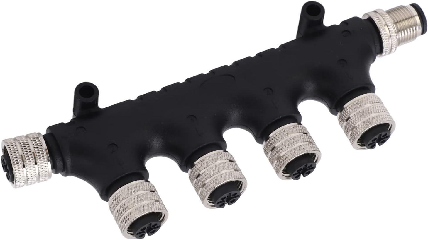 NMEA 2000 4 Port MultiPort T Connector for Lowrance Networks - 5 Pin ...