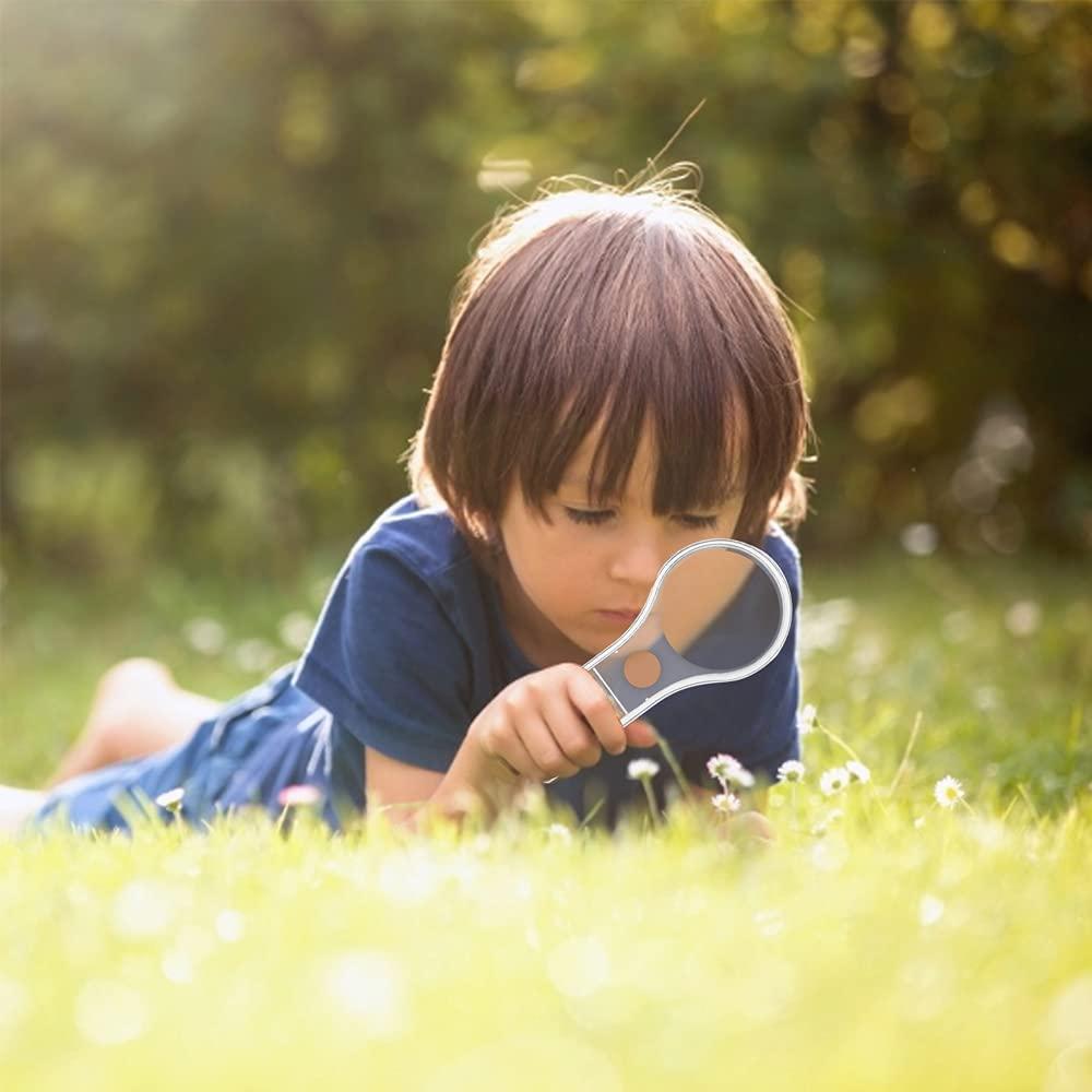 24 Pack Plastic Magnifier Mini Magnifying Glass 5X and 15X - Handheld ...