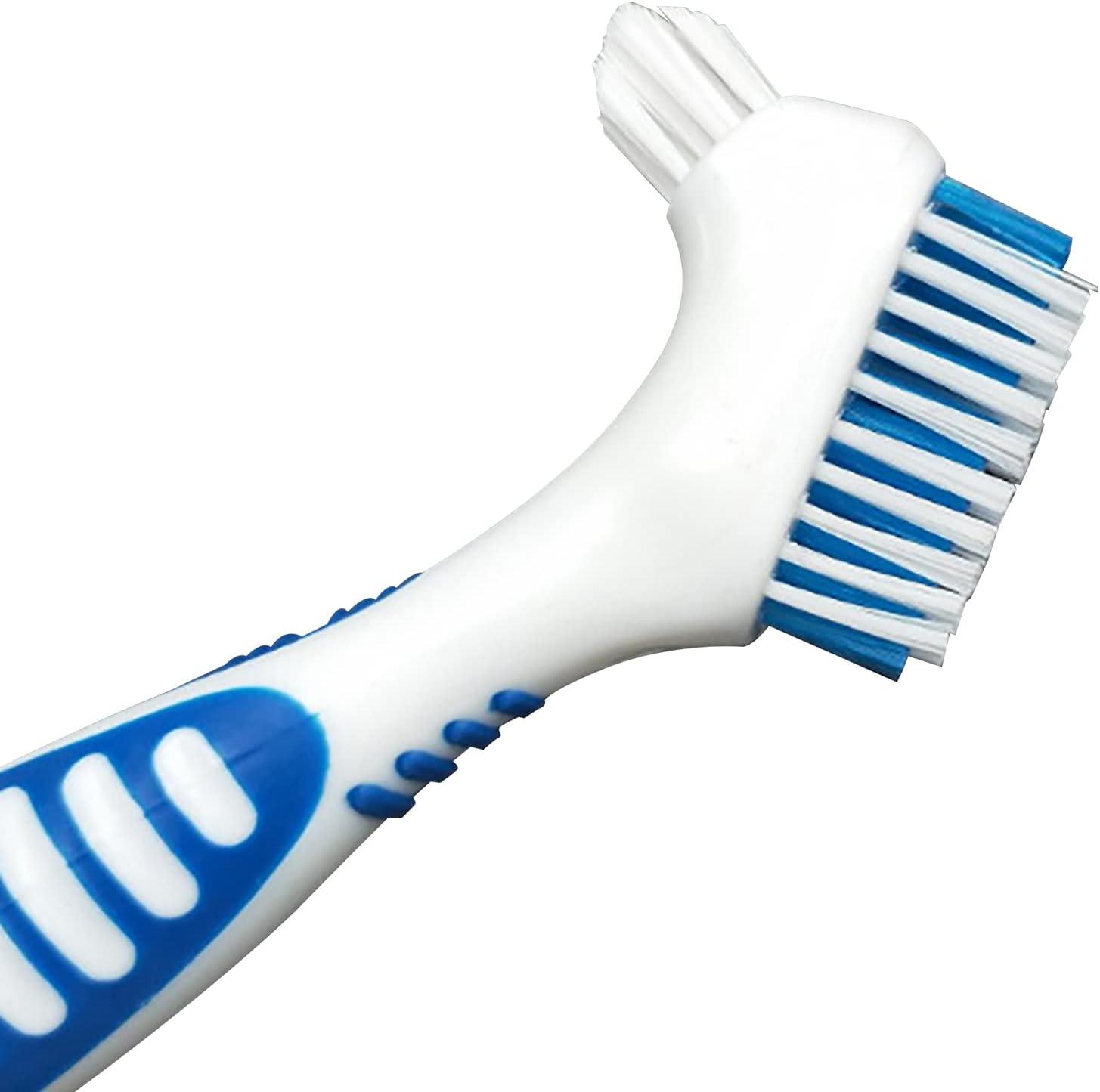 Denture Toothbrush Cleaning Brush Set - 6 Pieces Double Head Soft ...