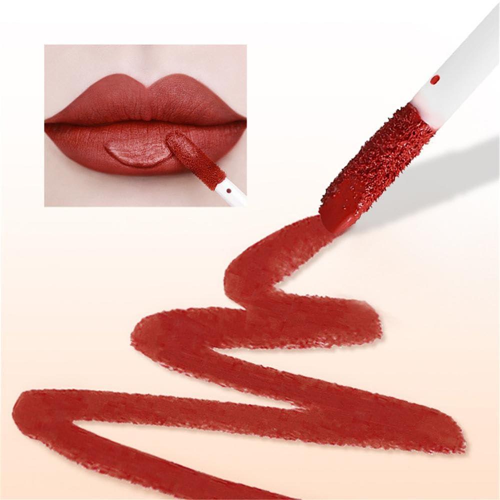 Matte Lip Gloss Set | Waterproof Non-stick Cup Lip Glaze | 4PC Velvet ...