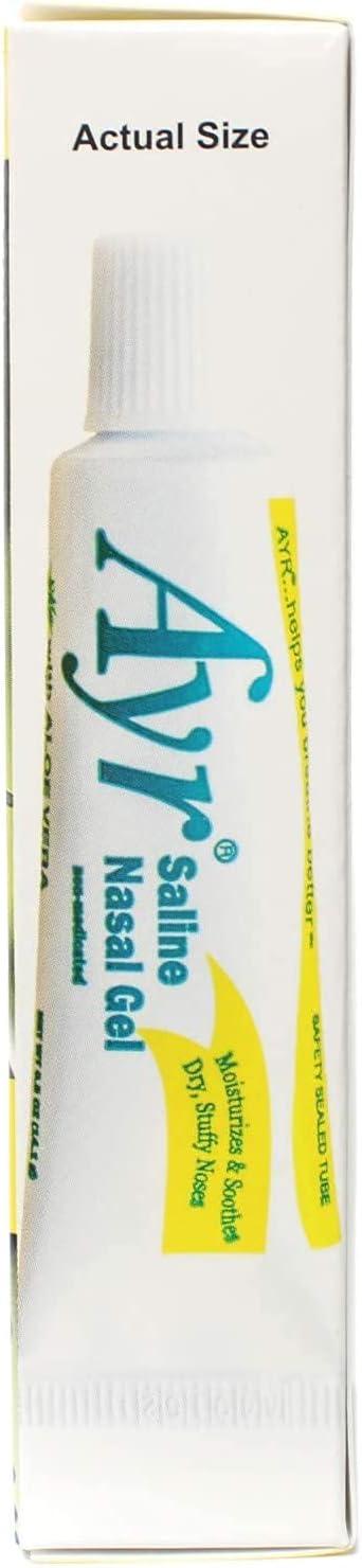 Ayr Saline Nasal Gel with Aloe - 0.5oz (Pack of 2) | Soothing Relief ...