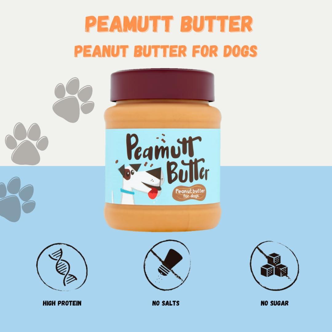 Peamutt Dog Peanut Butter | Treat Formulated for Dogs No Added Sugar ...