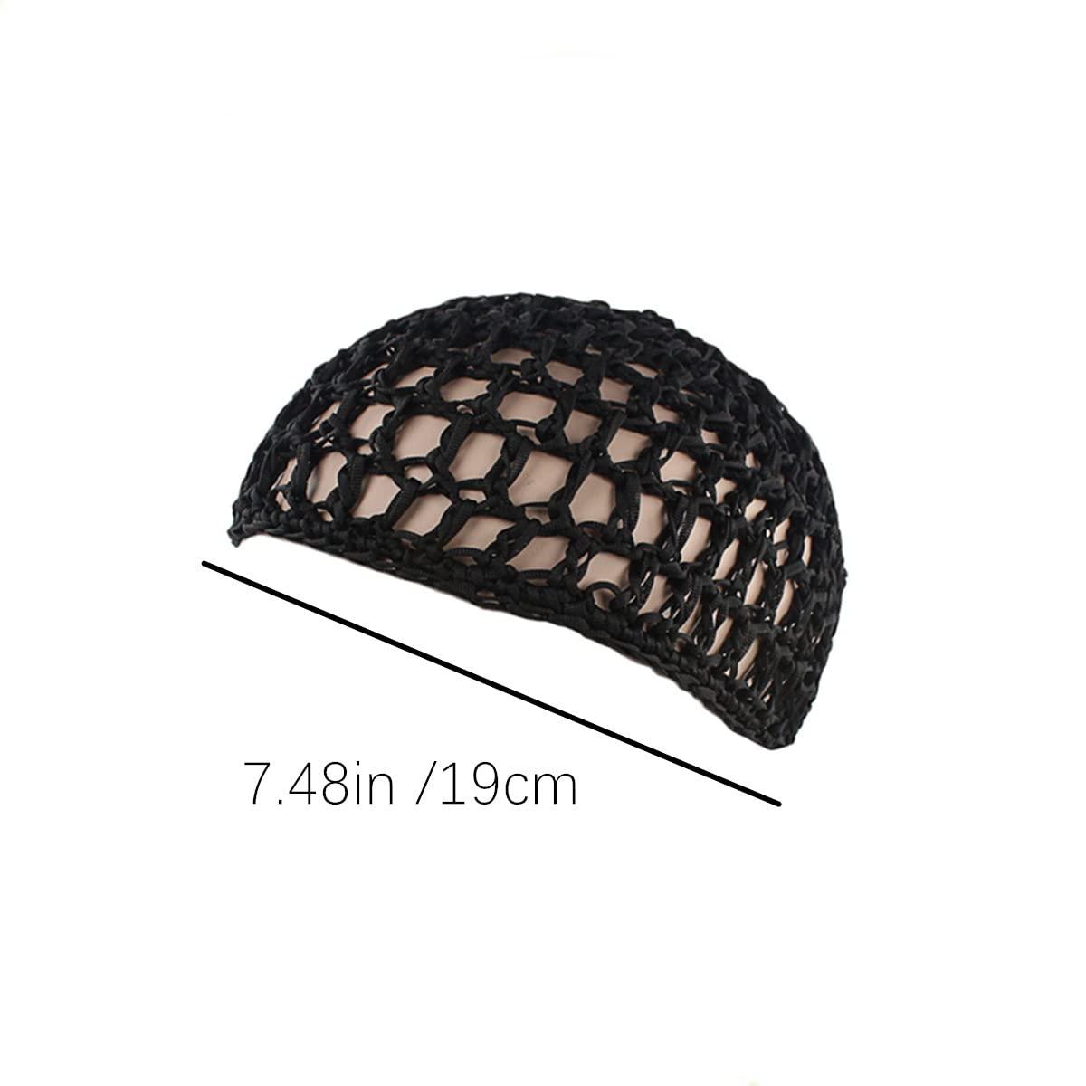3PCS Mesh Crochet Hair Nets for Women - Short, Thick Cap for Night ...