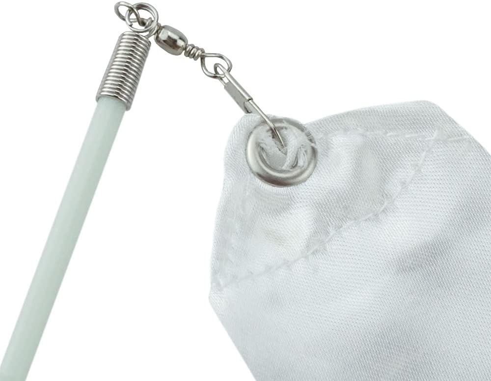 FAZHBARY White Rhythmic Gymnastics Wands 2 Pack for Kids - Perfect for ...