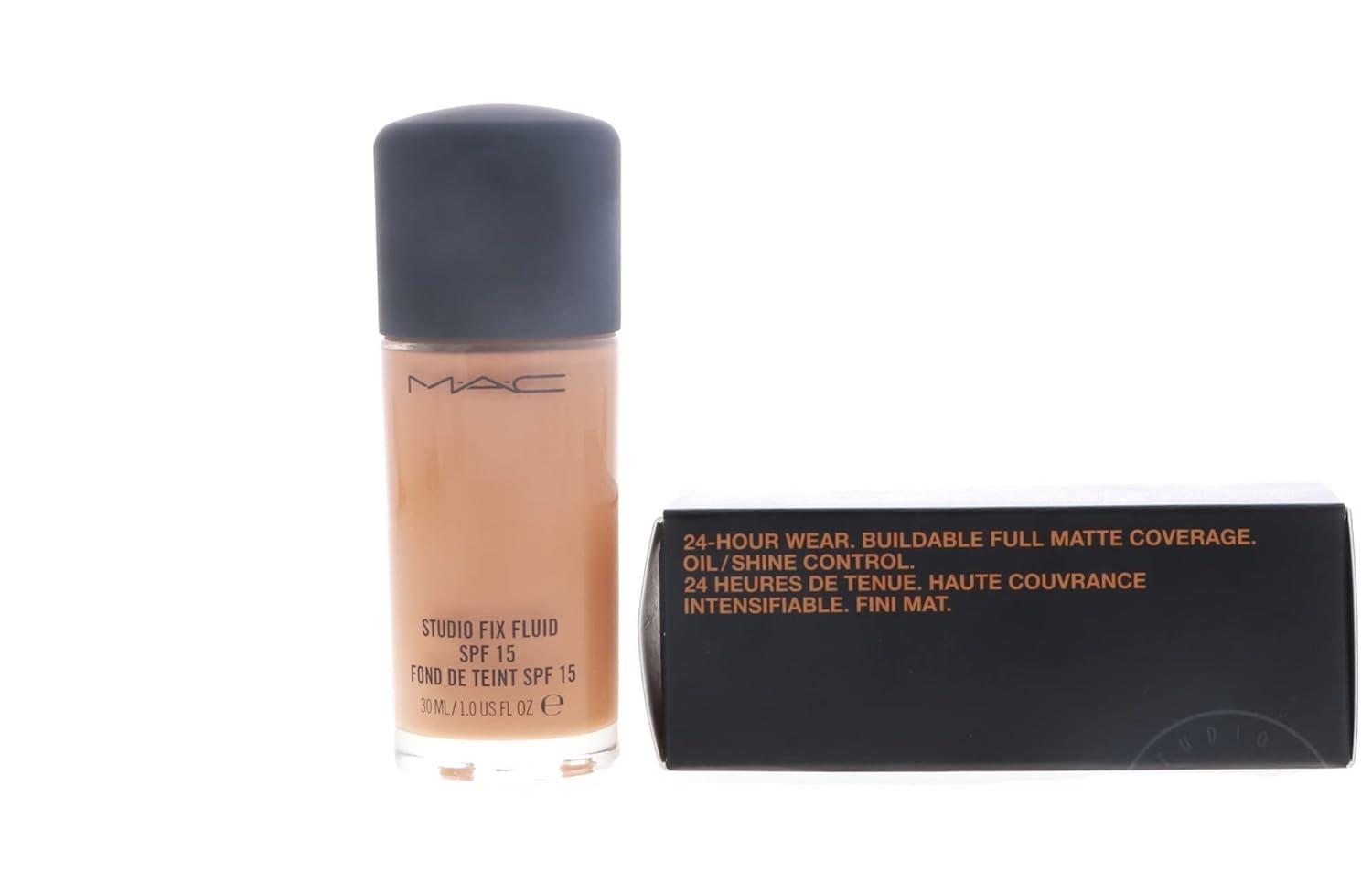 MAC Studio Fix Fluid Foundation SPF 15 NC45 - Perfect Matte Finish for ...