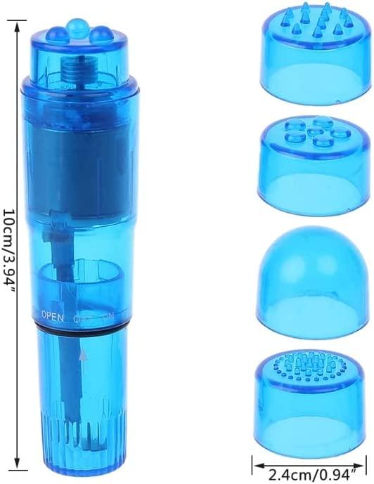 Finever Mini Handheld Massager with 4 Heads - Pocket Pen for Body, Face ...