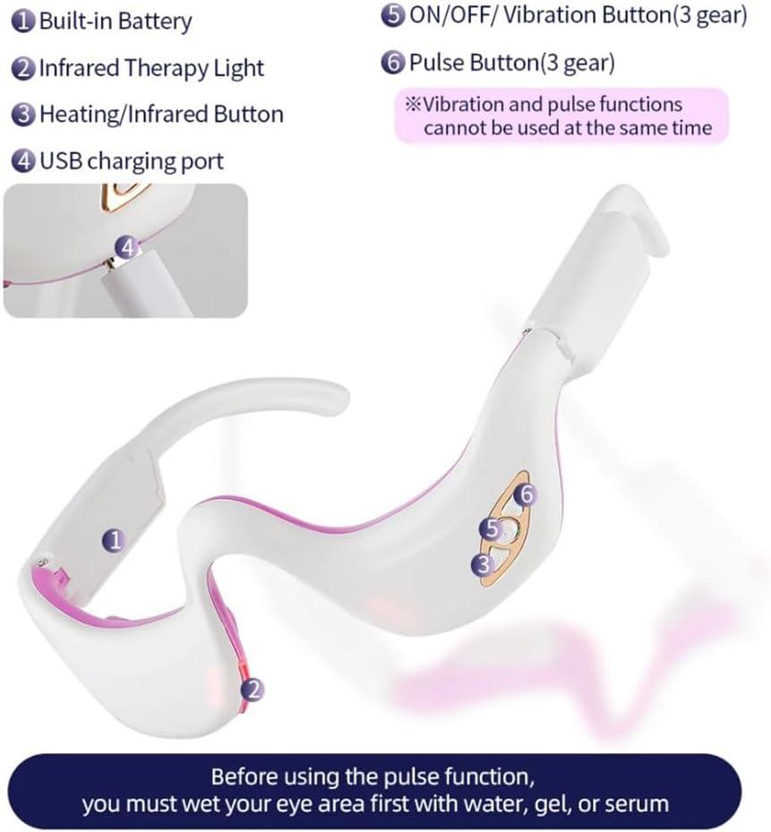 iksvmsis Eye Massager Anti Dark Circles Eye Massager Eye Care Device ...