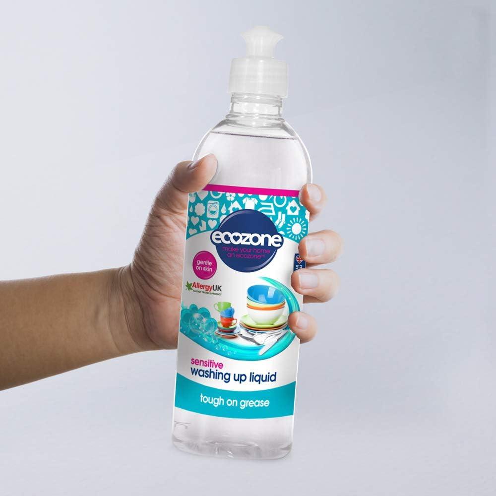 Ecozone Sensitive Washing Up Liquid 500ml - Gentle Formula (Pack of 1 ...