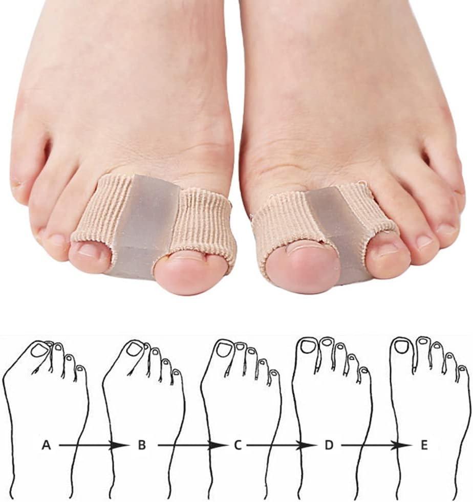 Silicone Toe Extensors & Spreaders for Hallux Valgus - 2-Piece ...